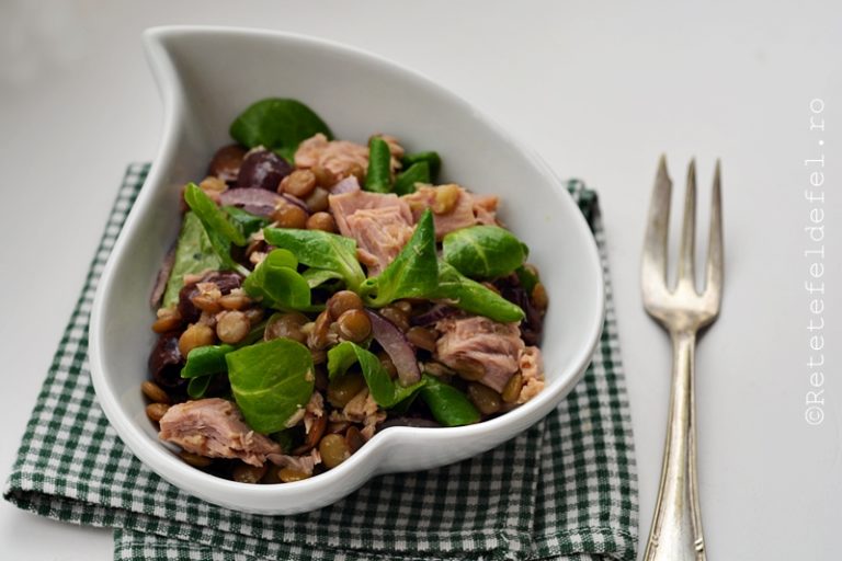 Salata de linte cu ton - Rețete Fel de Fel