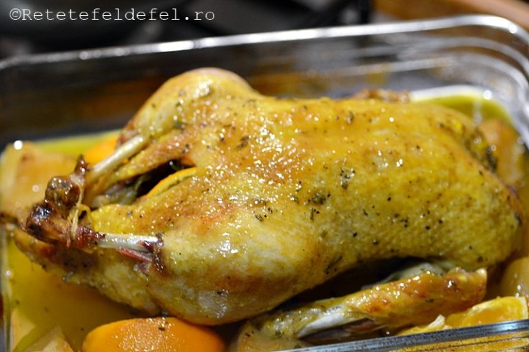 Rata intreaga la cuptor cu mere si portocale - Rețete Fel de Fel